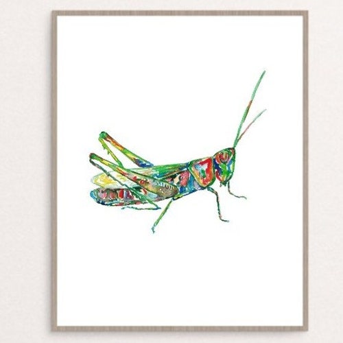 Colorful Bug Art Print. Nursery Art. Colorful Insect Art. | Etsy