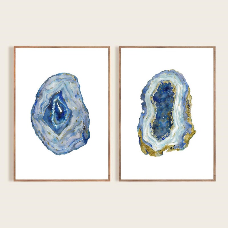 Agate Art Print - Etsy