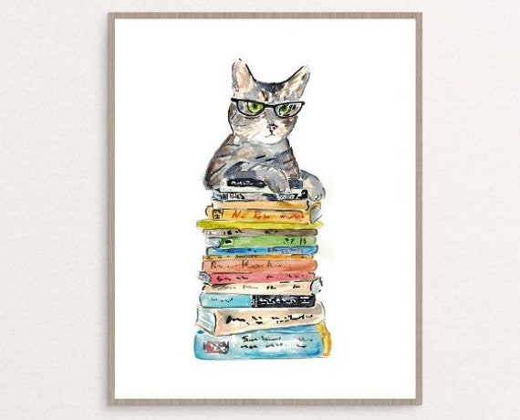 Cats Reading Books