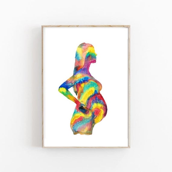 Abstract Pregnancy Art