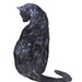 Black Cat Back View Sitting Painting Wall Poster Watercolor - Etsy Canada