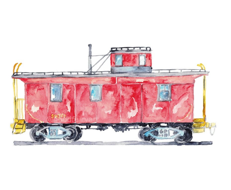Printable Train Caboose Template