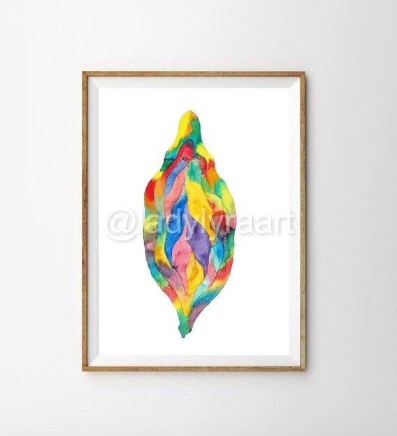 Yoni Art Print Watercolor Painting Gift Drawing Sketch | Etsy Canada
