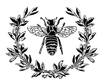 Queen bee stencil | Etsy