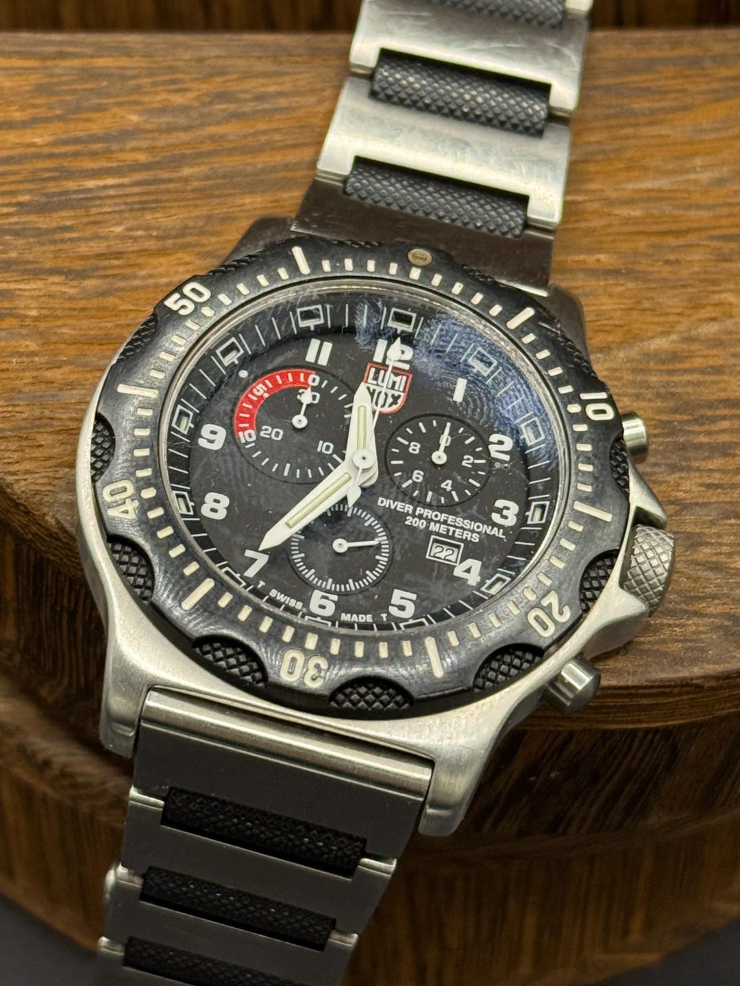 Luminox 8300 Men’s Diver, Professional, Chronograph, Watch, Stainless ...