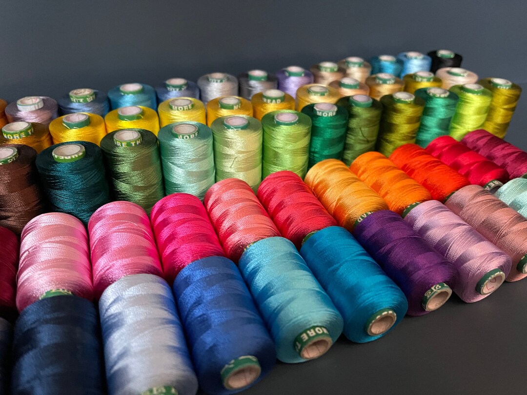 60% OFF Rayon Silk Thread, Wholesale Spools of Embroidery Threads, Yarn ...