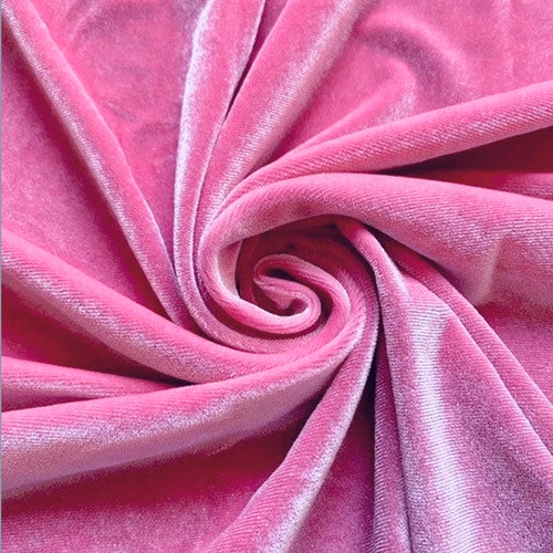 Pink Velvet Fabric Soft Candy Velvet Fabric By The Yard Upholstery ...