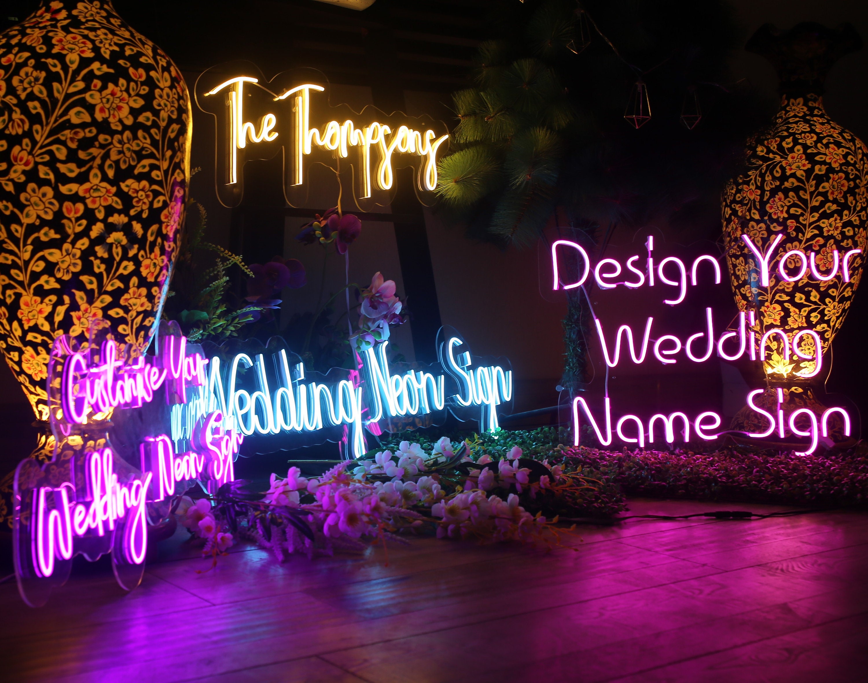 Wedding Neon Sign Custom Neon Sign Wedding Gift Wedding Decor Last Name ...