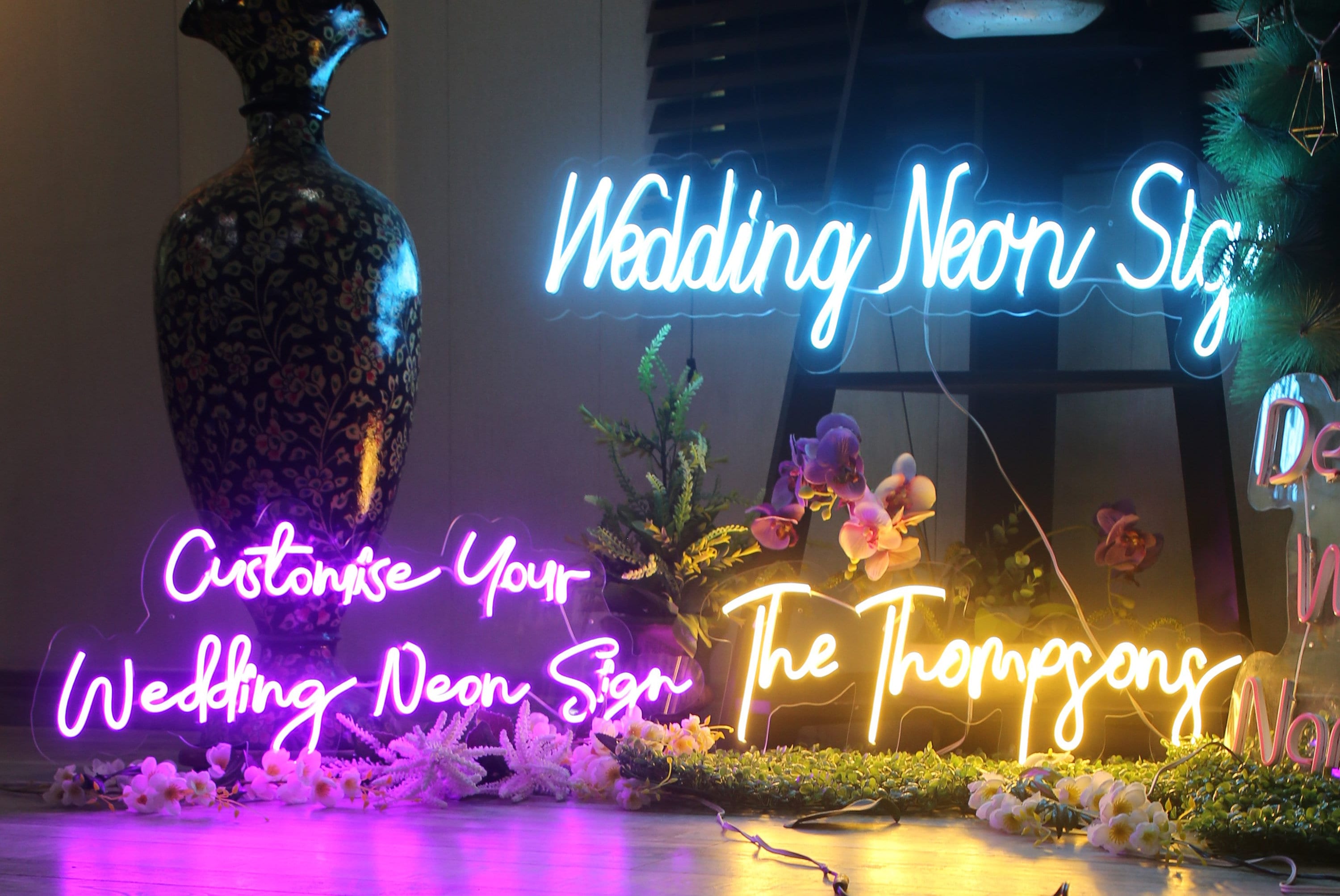 Wedding Neon Sign Custom Neon Sign Wedding Gift Wedding Decor Last Name ...