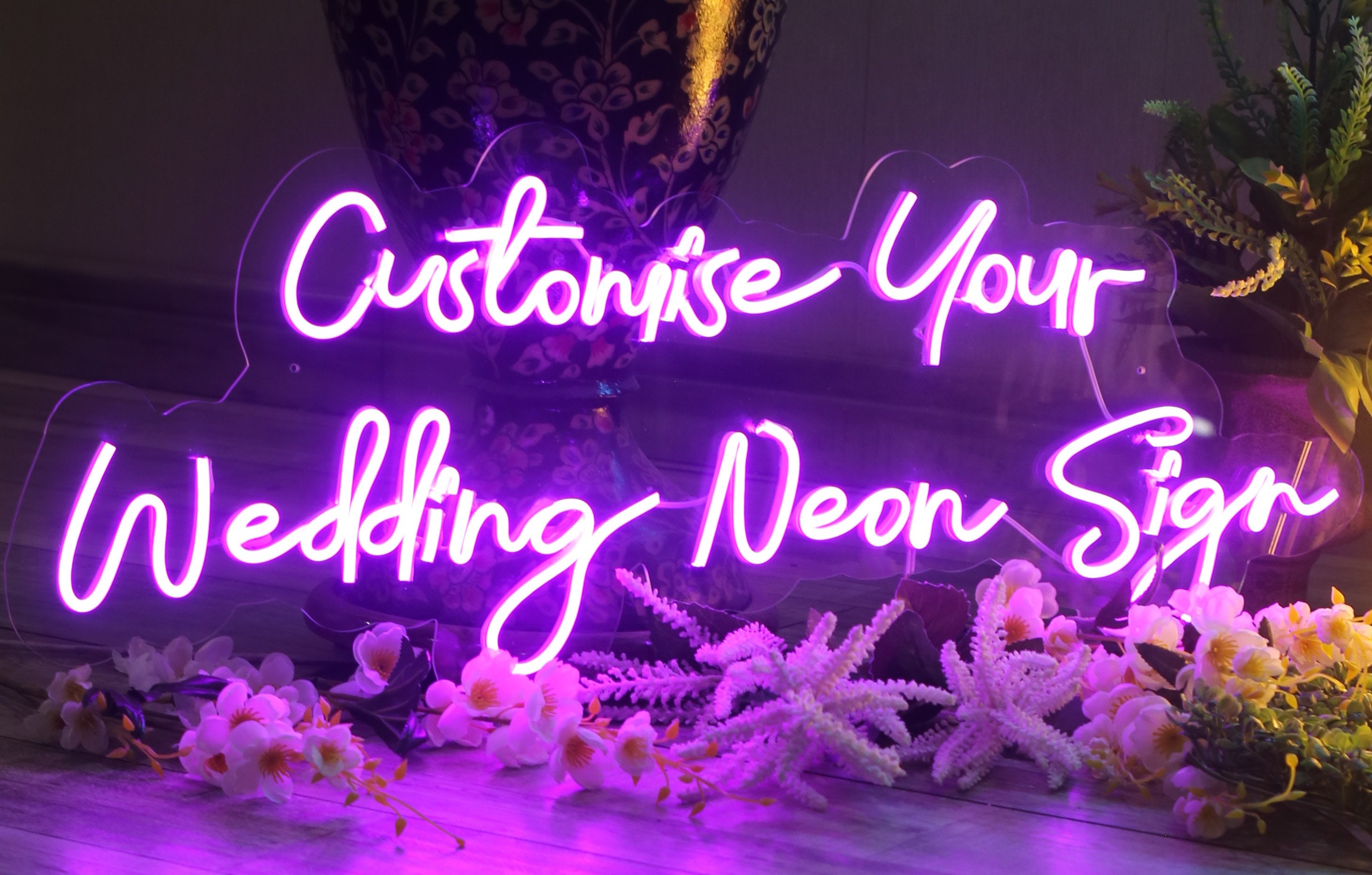 Wedding Neon Sign Custom Neon Sign Wedding Gift Wedding Decor Last Name ...