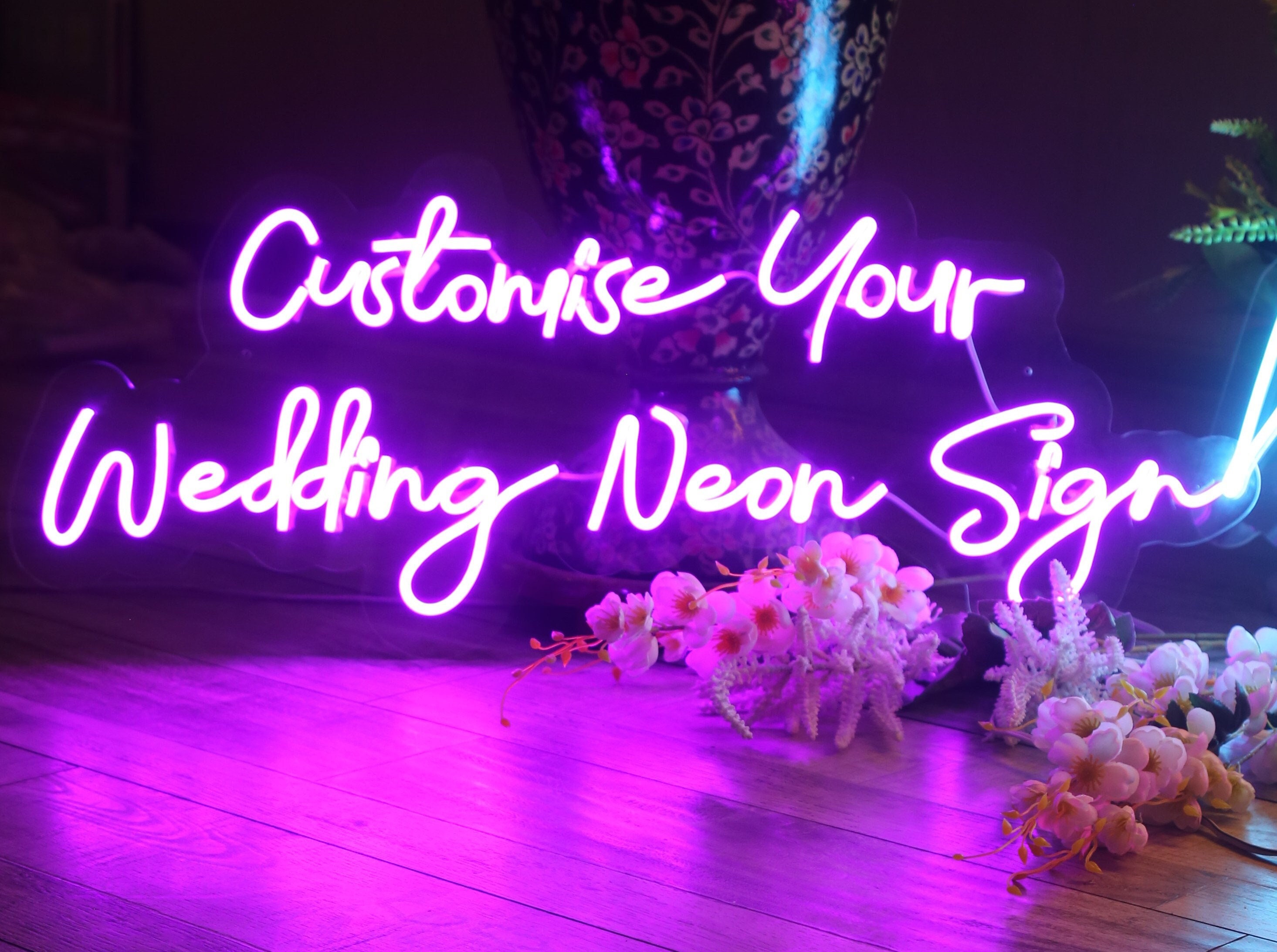 Wedding Neon Sign Custom Neon Sign Wedding Gift Wedding Decor Last Name ...