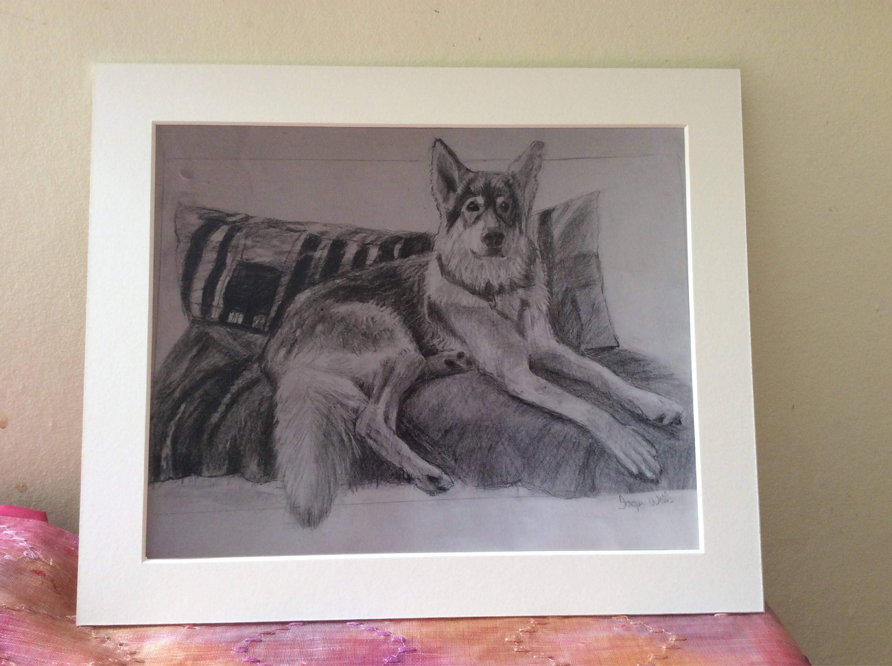 Northern Inuit Husky Dog Print With Mount and Backing 10x 12 From My ...