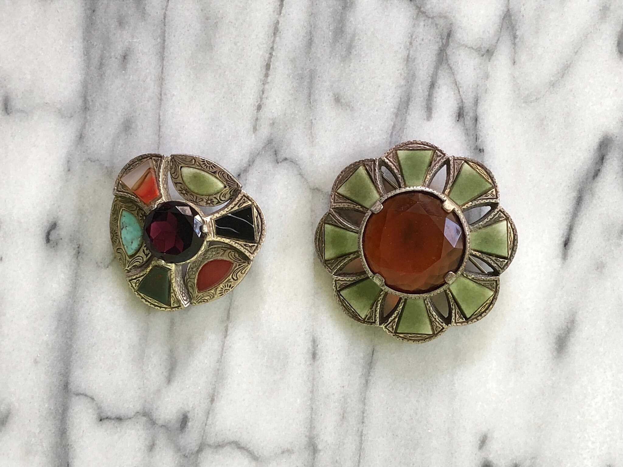 2 Miracle Signed Celtic Brooches 1950s Costume Jewelry - Etsy UK