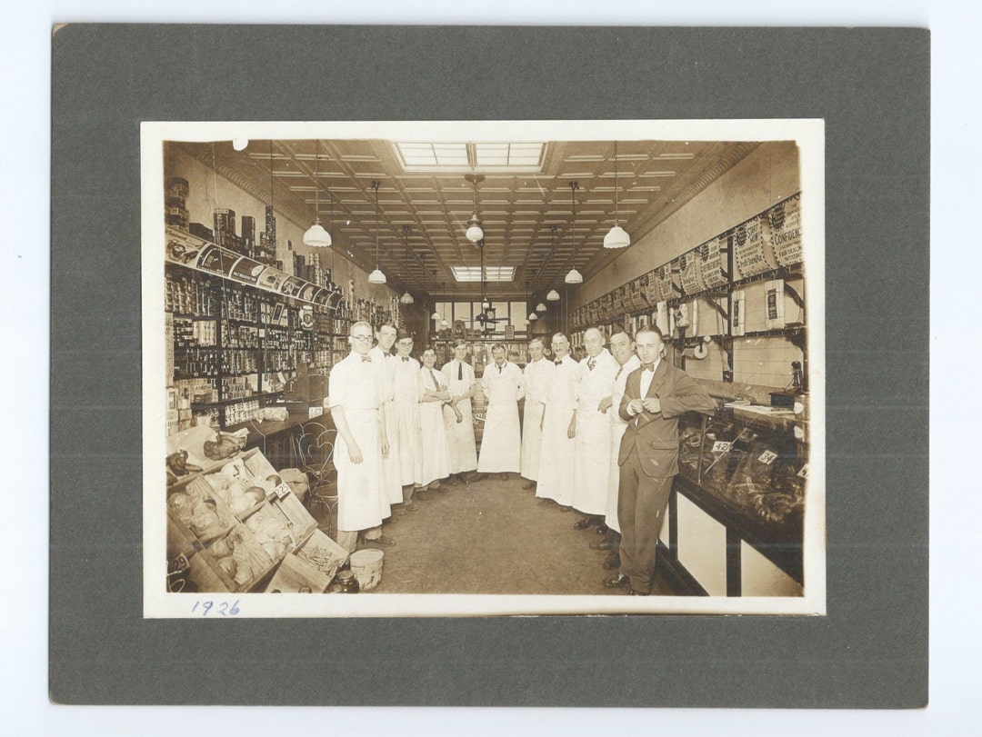 Ny's BOHACK'S Grocery Store Interior, Butcher Counter, New York 1926 ...