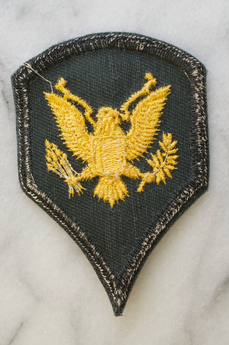 6 Vintage United States Army Issued SPC Rank Sleeve Patch-gold Eagle on ...