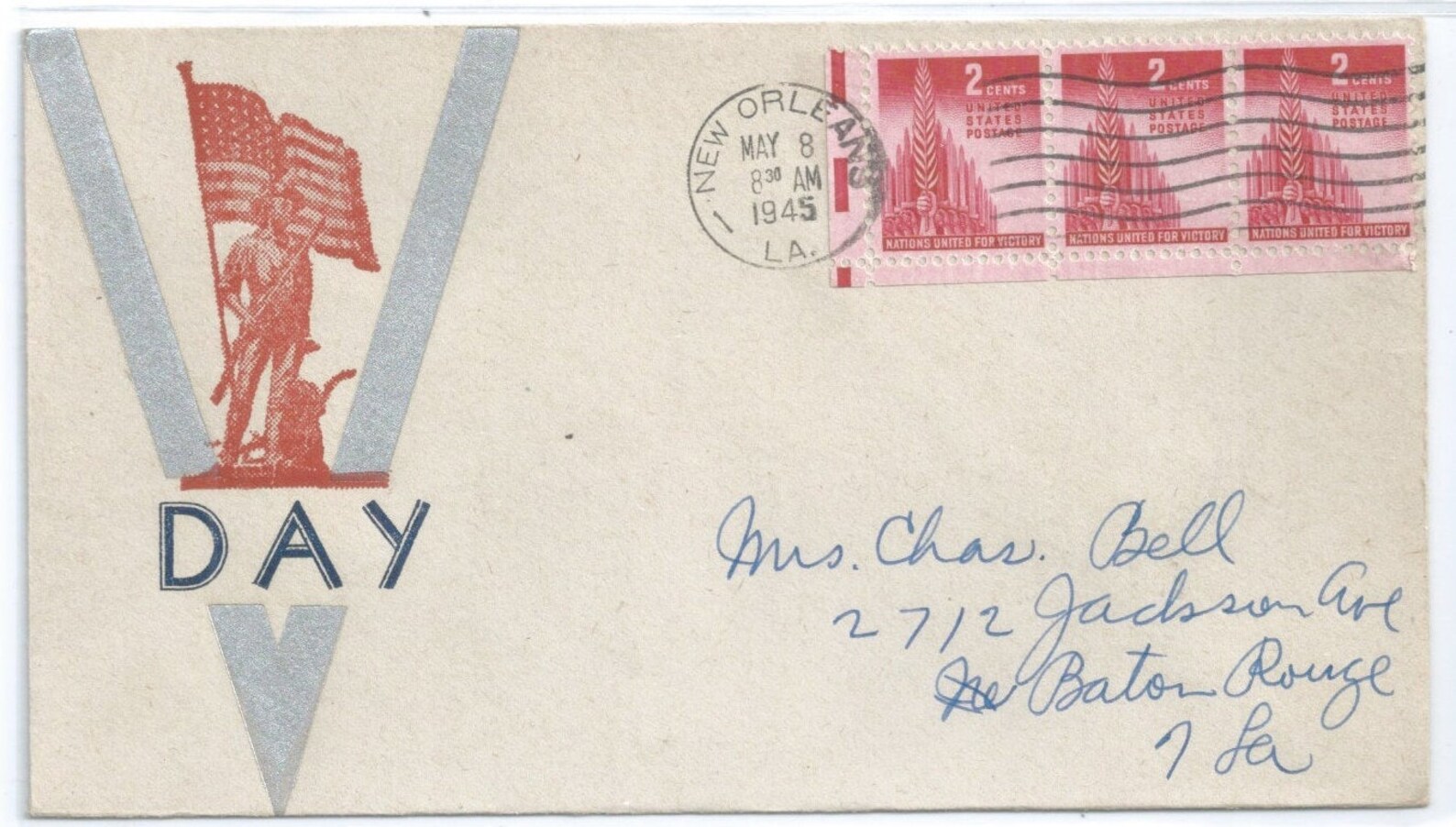 V-E Day World War II Victory and Liberation Day Patriotic V Cover ...