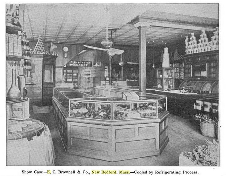 1890s New Bedford MA EC Brownell's Market 210 Elm St Old Fourth Ward ...
