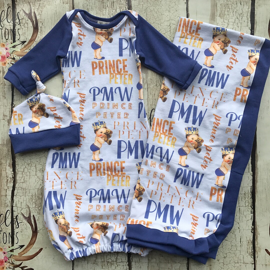 Prince Baby Gown, Royal Baby, Baby Shower Gift, Personalized Baby ...