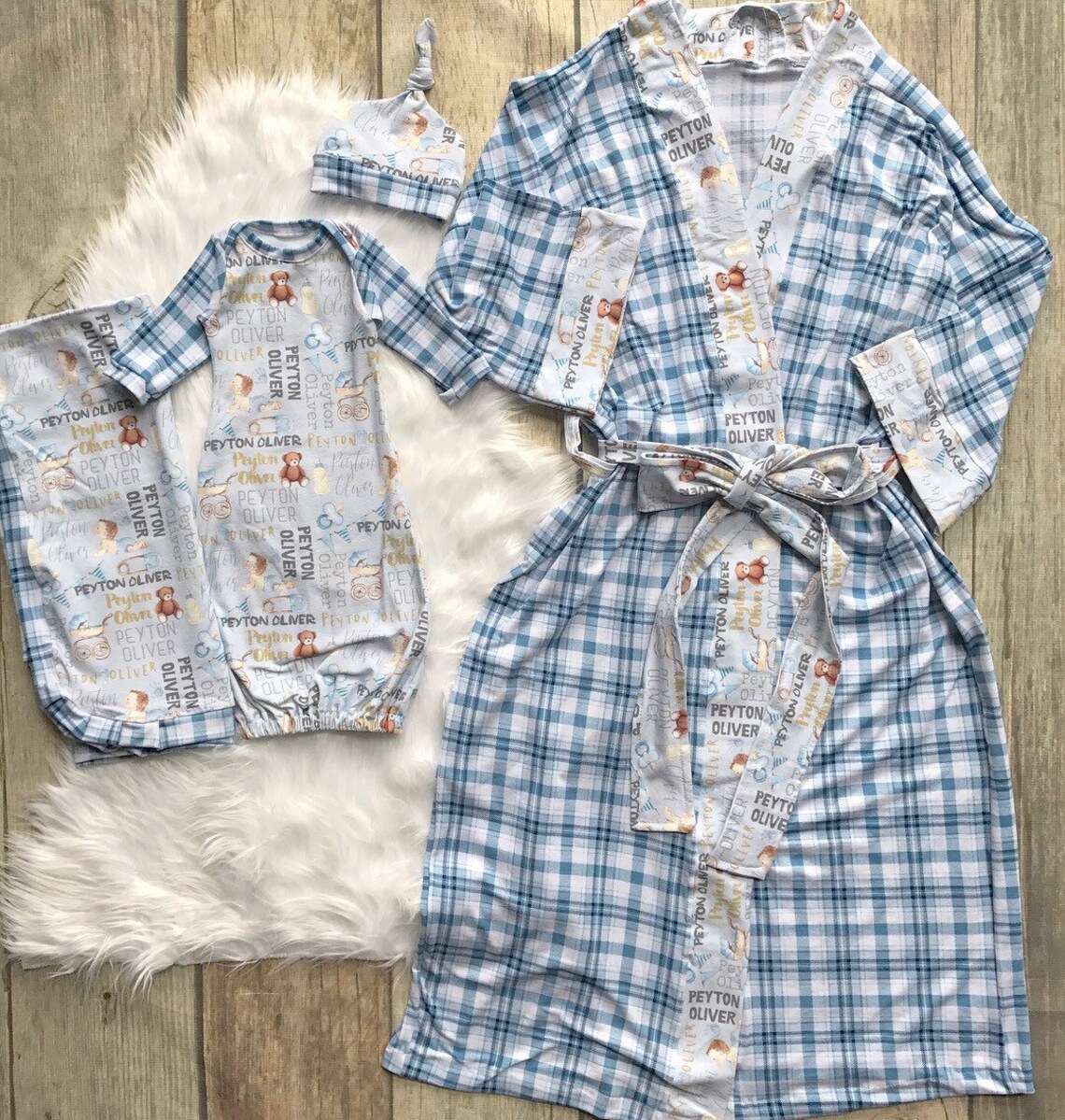 Custom Designed Hospital Set Hospital Robe Baby Gown | Etsy