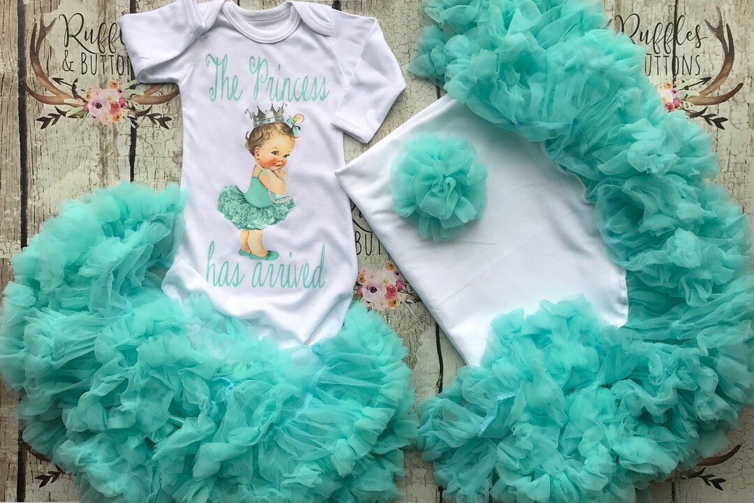 Princess Gown Set, the Princess Has Arrived, Baby Girl Gown, Tutu Petti ...