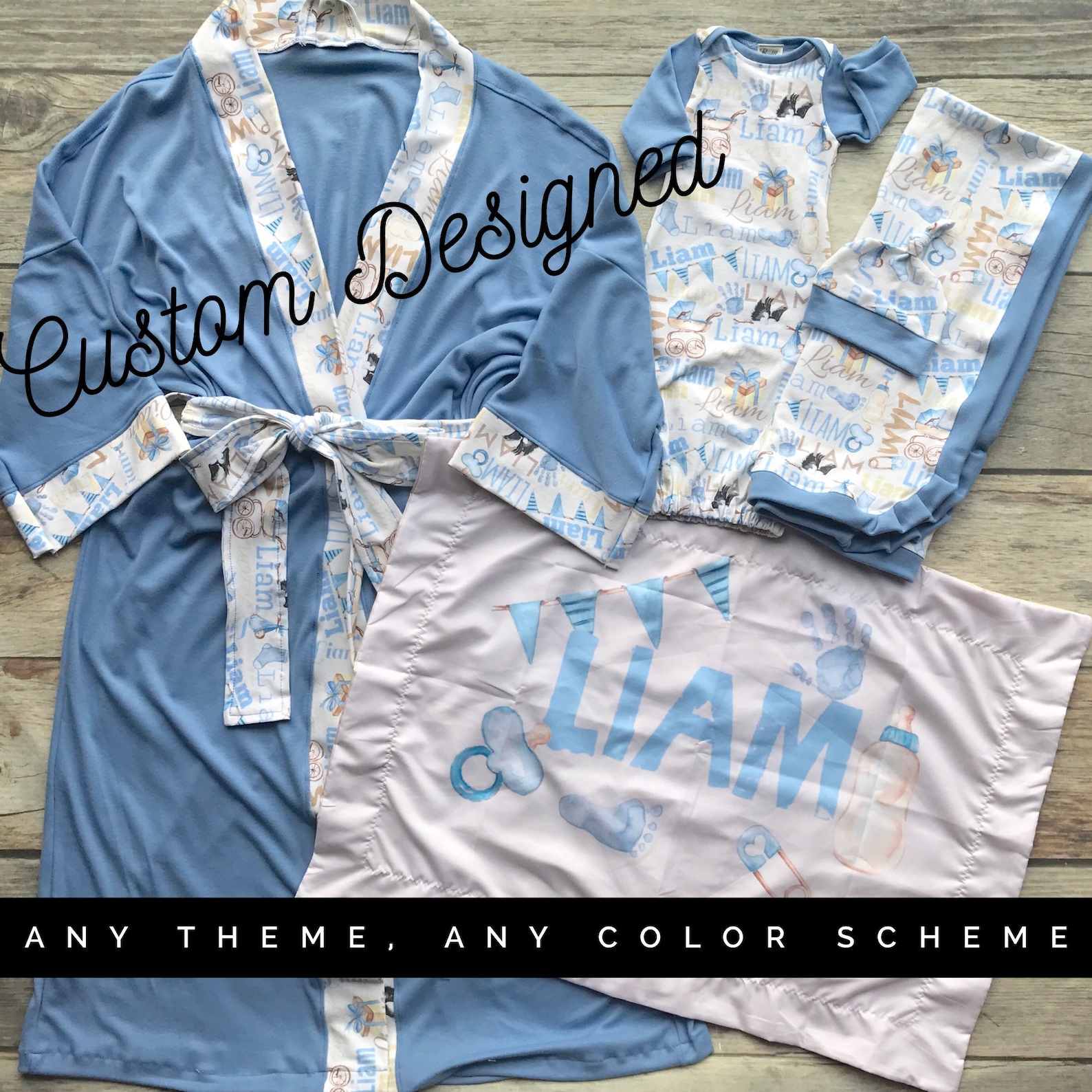 Custom Designed Hospital Set Hospital Robe Baby Gown | Etsy