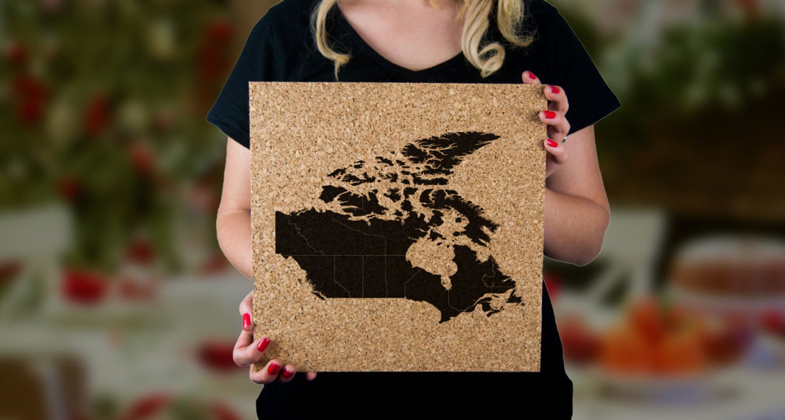 CANADA CORK Push Pin Map Track Sales or Traveling - Etsy