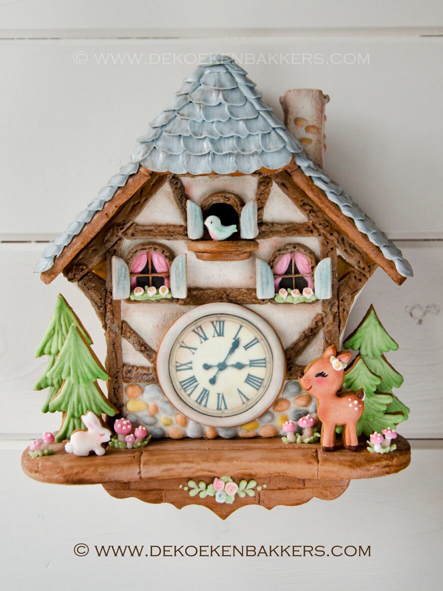 Gingerbread Cuckoo Clock House Cookie Cutter Set | Etsy
