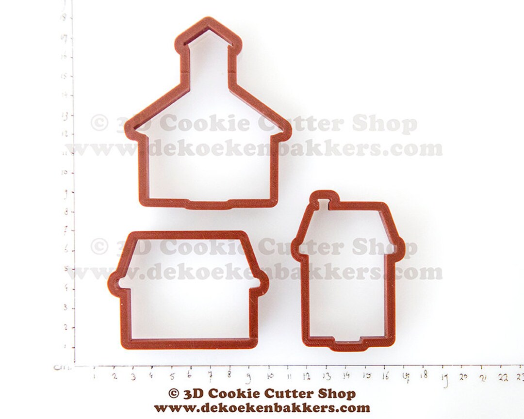 Village House Facades Cookie Cutter Set - Etsy