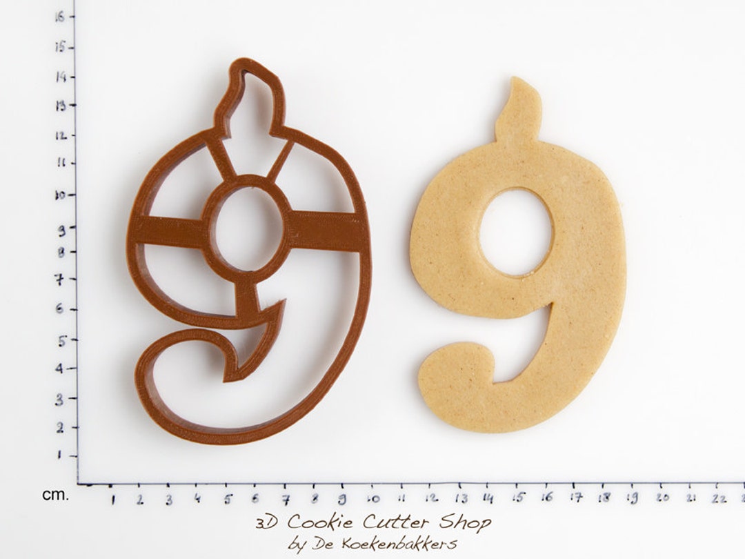 Birthday Candle Number Nine Cookie Cutter - Etsy