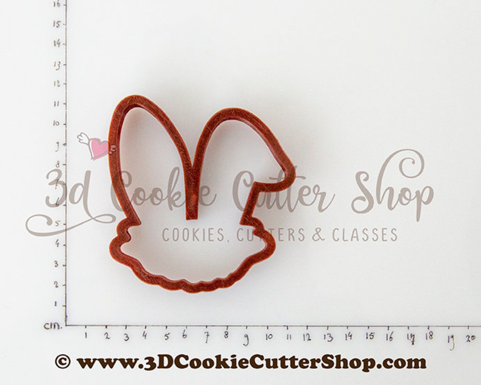 Bunny Ears With Flowers Cookie Cutter | Fondant Cutter | Clay Cutter - Etsy