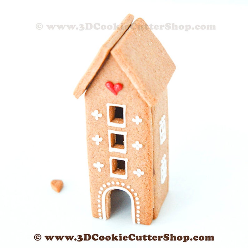 Tiny Gingerbread Mill Tower Cookie Cutter Set - Etsy