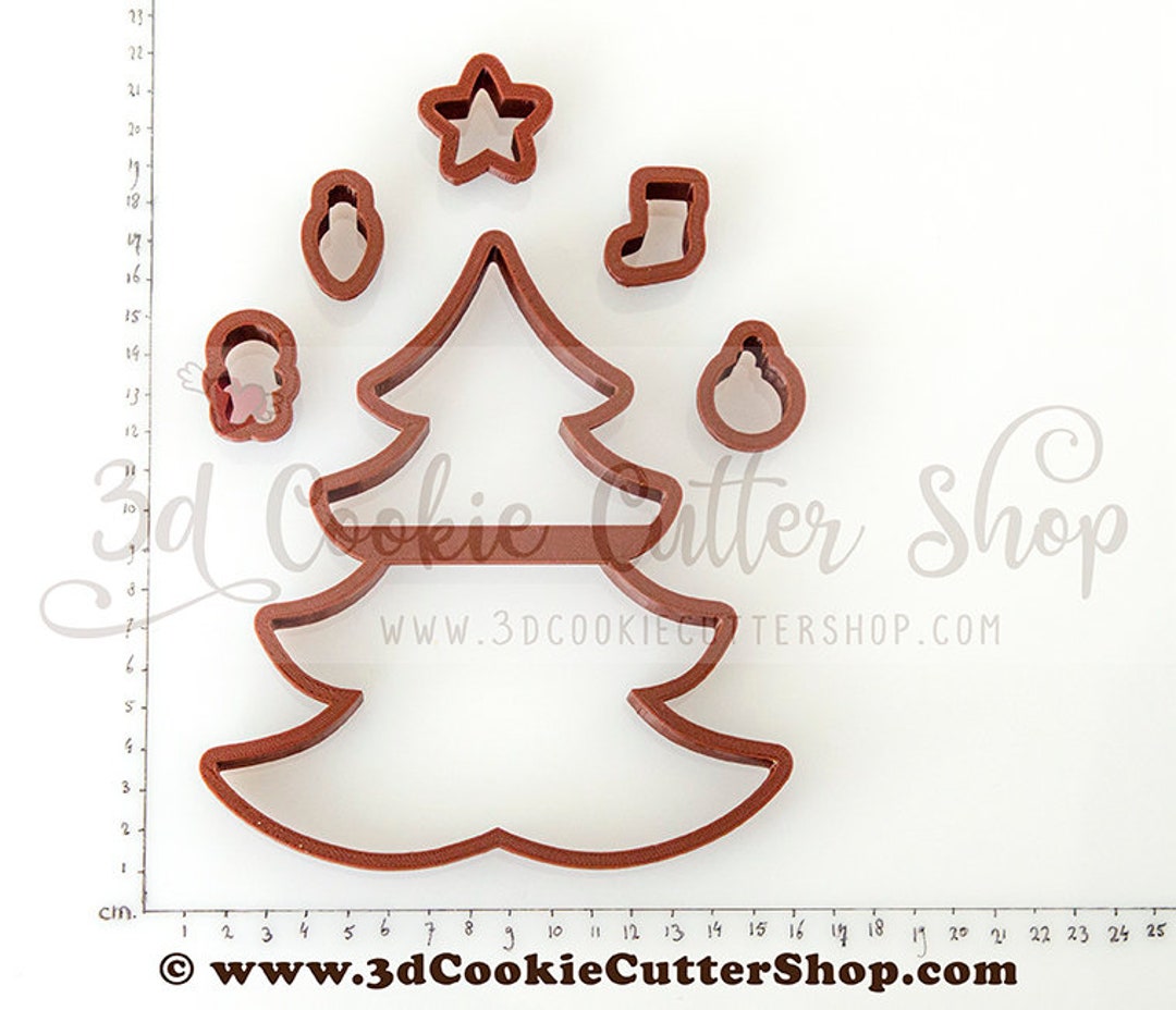 XL Christmas Tree + Micro Ornament Cutter Set | 3D Christmas Tree ...
