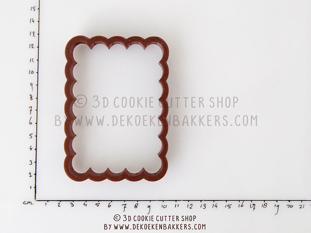 Scalloped Rectangle Cookie Cutter - Etsy