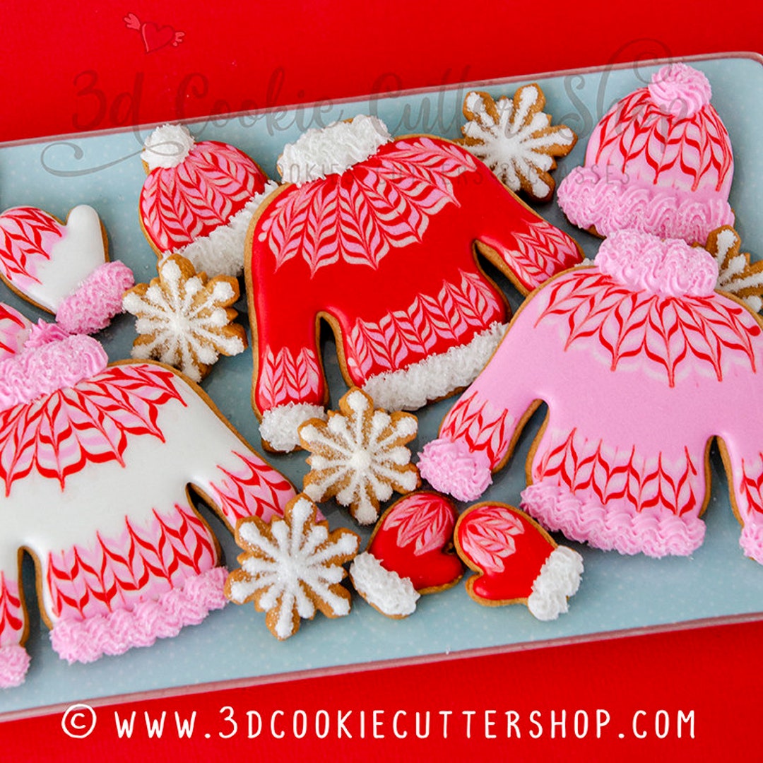Winter Sweater Cookie Cutter | Fondant Cutter | Clay Cutter - Etsy