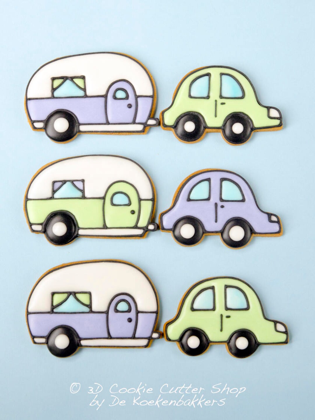 Retro Camper & Car Cookie Cutter Set - Etsy