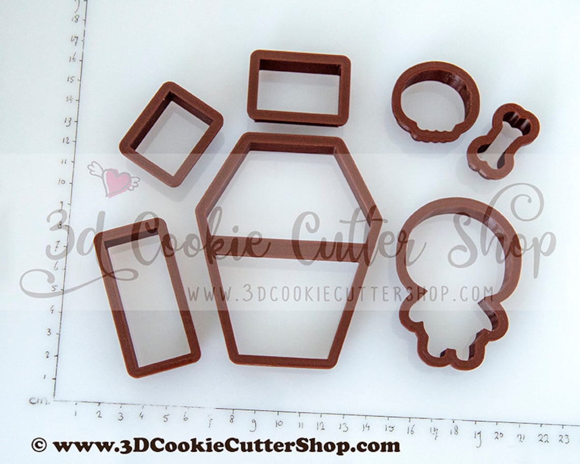 3D Halloween Coffin Cookie Cutter Set - Etsy