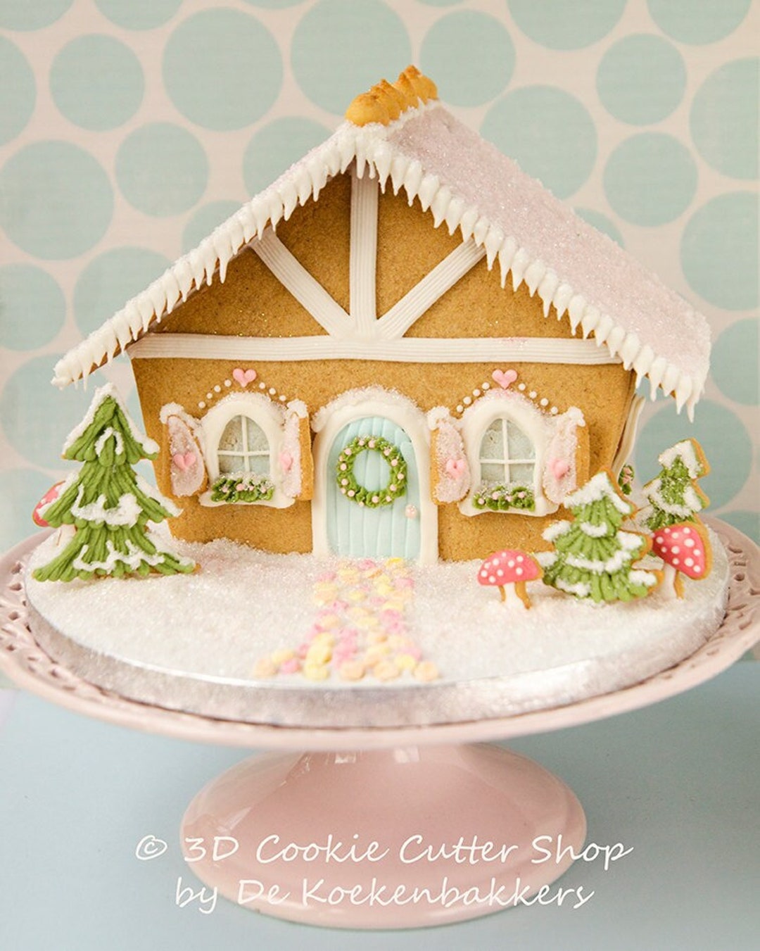 Gingerbread House (chalet) Cookie Cutter Set | Clay House Cutter Set ...