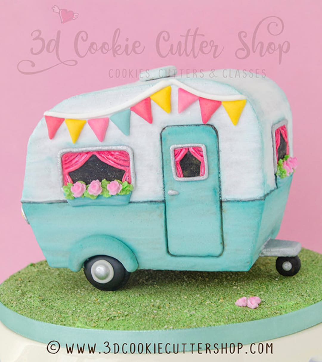 3D Gingerbread Caravan / Camper Cookie Cutter Set | Fondant Cutters ...