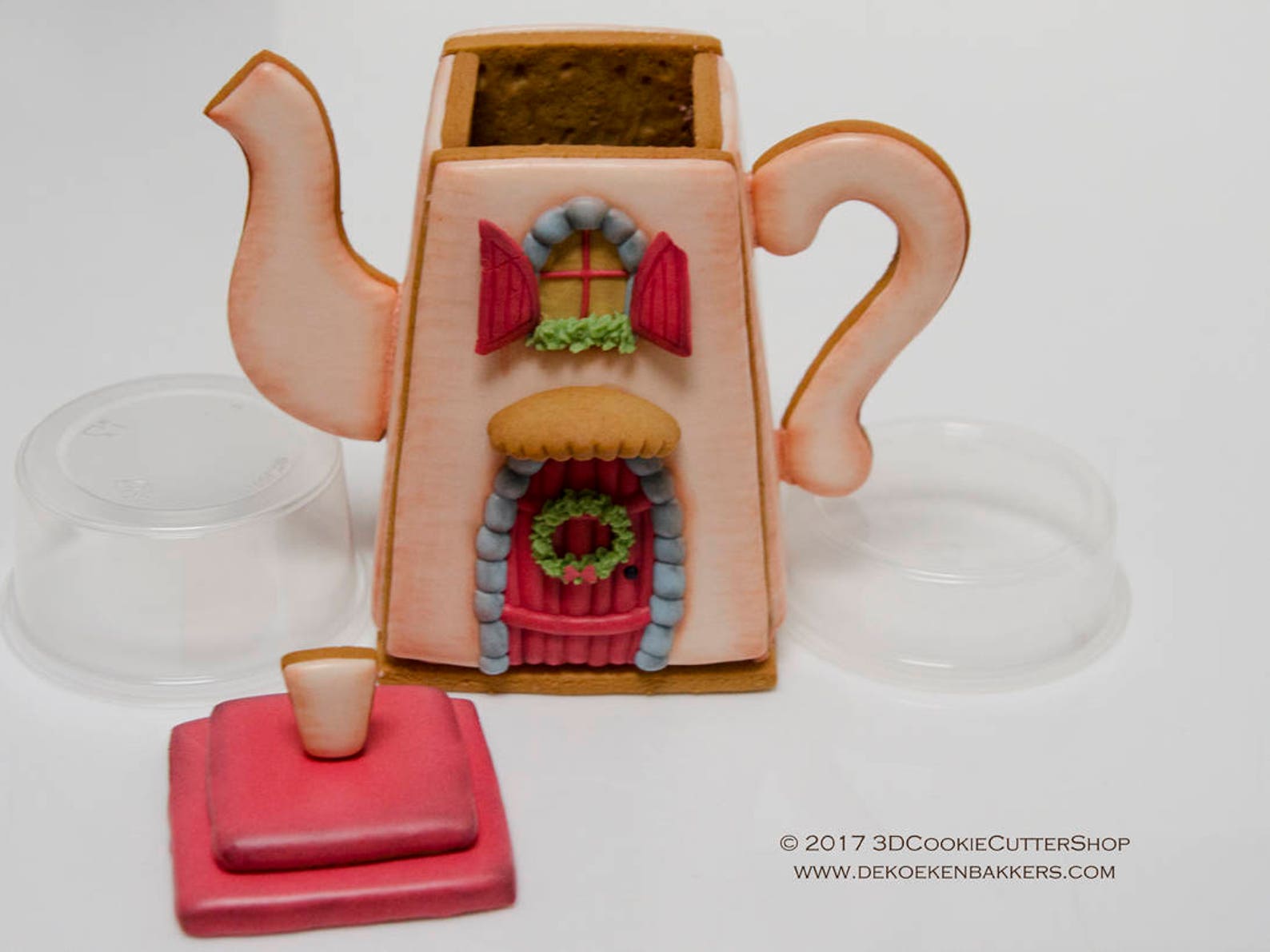 Gingerbread Teapot Cookie Cutter Set - Etsy