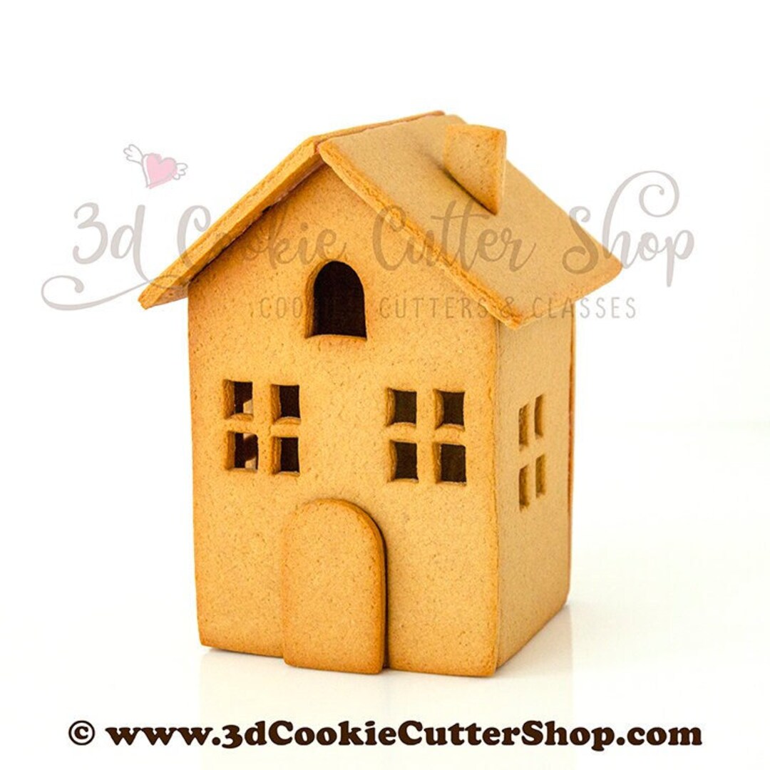 Tall & Straight Gingerbread House Cookie Cutter Set | Gingerbread House ...