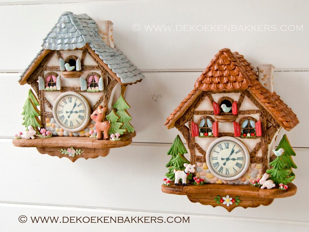 Gingerbread Cuckoo Clock House Cookie Cutter Set Cuckoo Clock ...