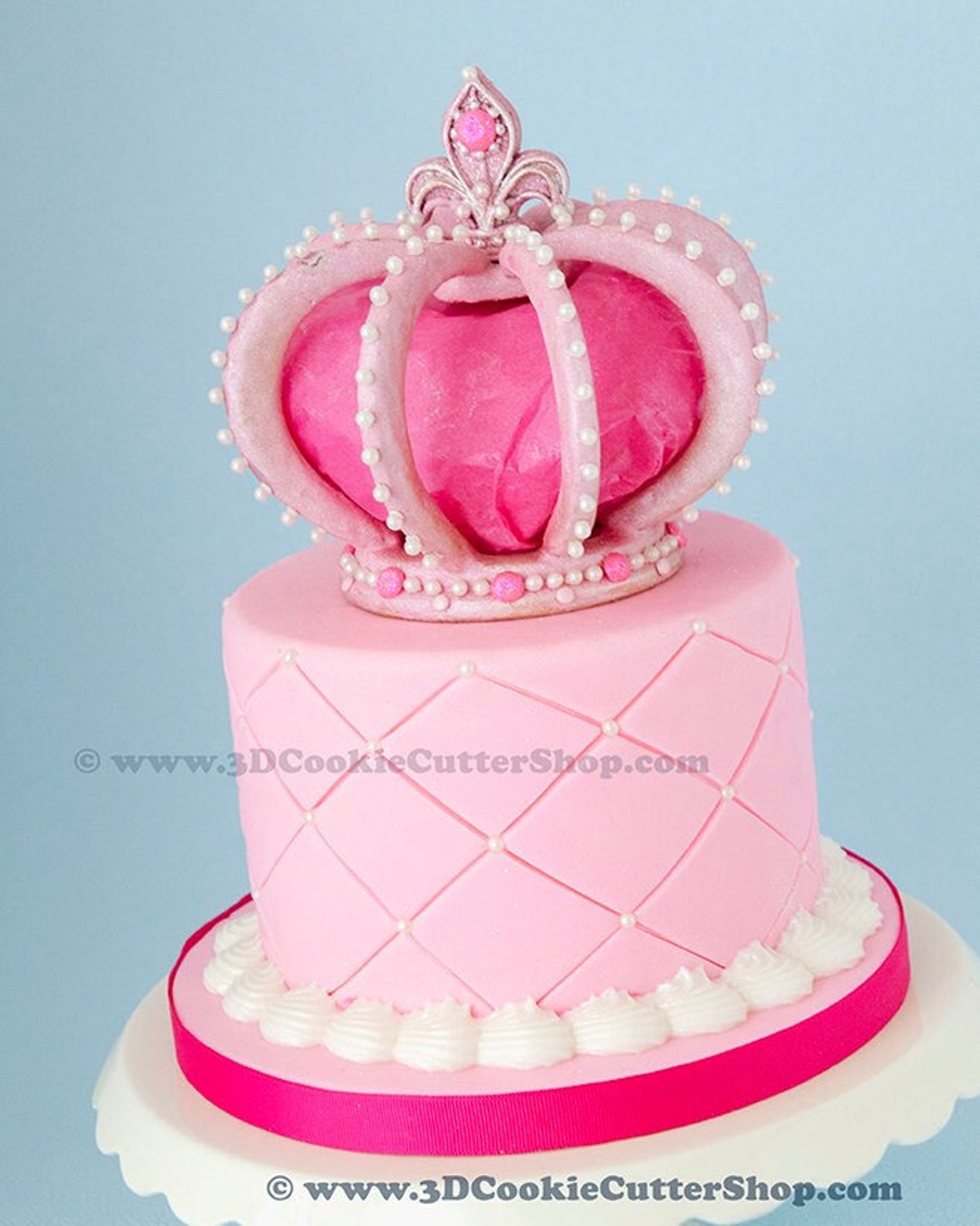 3D Crown Cake Topper Cutter Set - Etsy