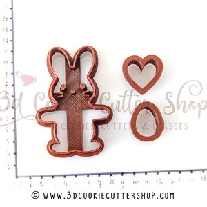 Hugging Bunny IMPRINT Cookie Cutter Set + COOKIE RECIPE | Biscuit ...