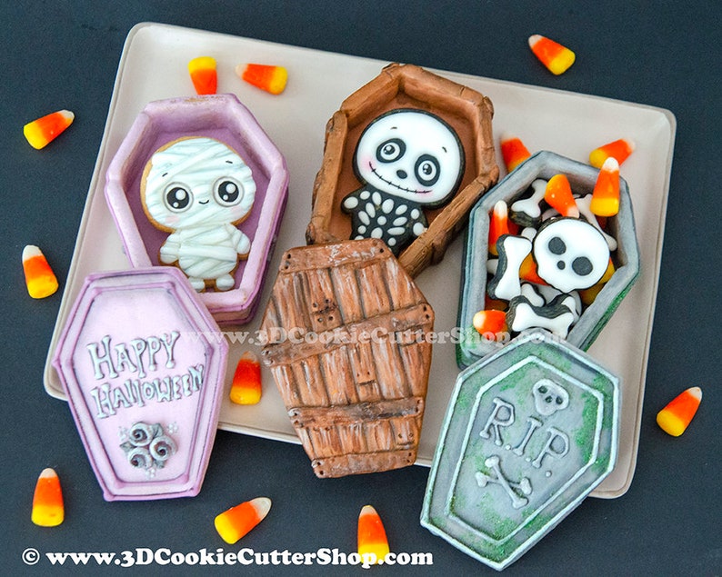 3D Halloween Coffin Cookie Cutter Set - Etsy