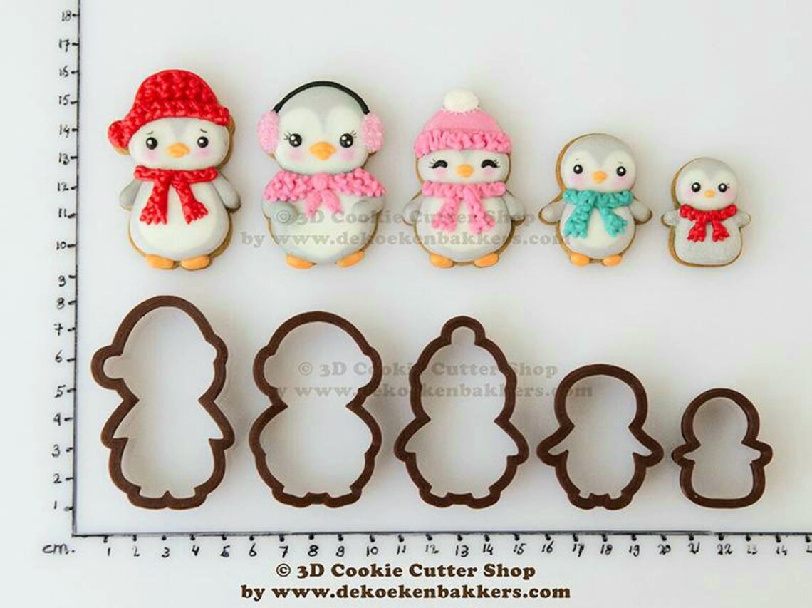 Penguin Family Cookie Cutter Set - Etsy