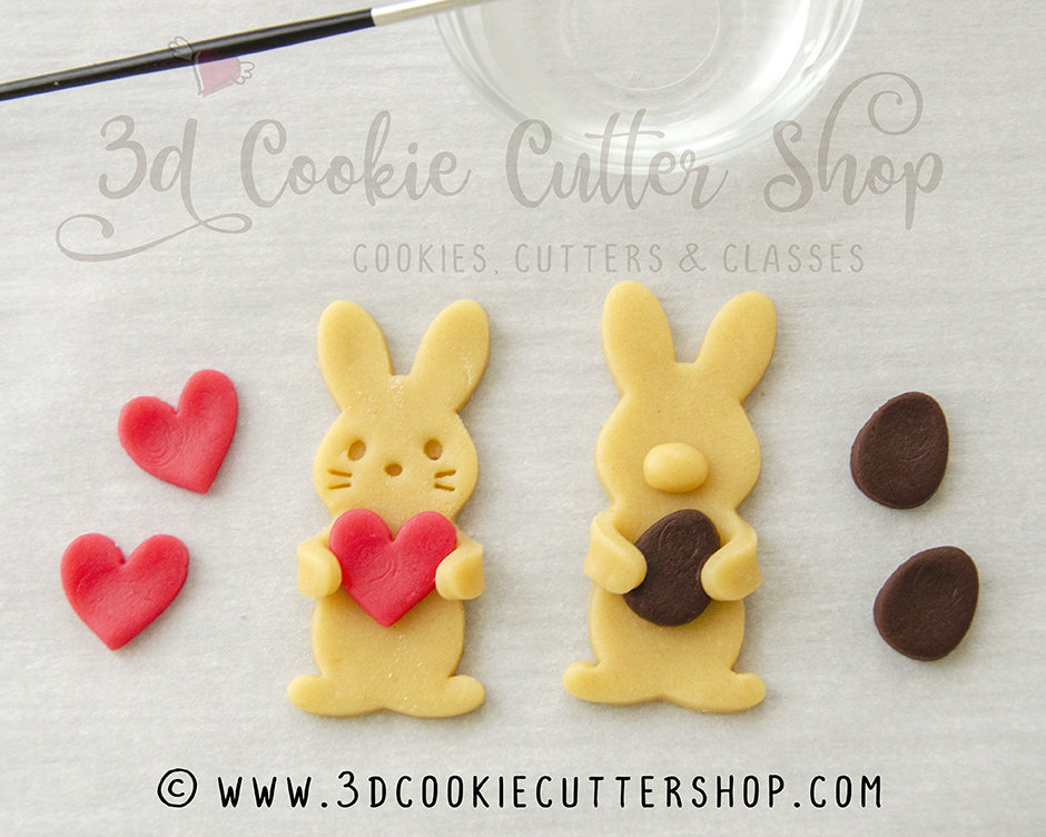 Hugging Bunny IMPRINT Cookie Cutter Set + COOKIE RECIPE | Biscuit ...