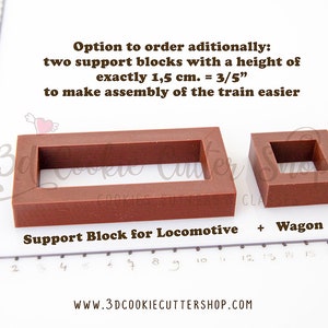 3D Gingerbread Train Cookie Cutter Set (locomotive + Wagon) | Fondant ...