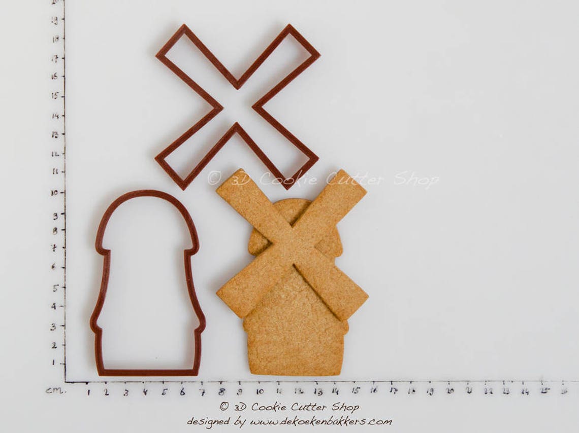 Dutch Windmill Cookie Cutter Set | Etsy