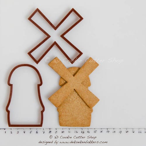 Dutch Windmill Cookie Cutter Set - Etsy
