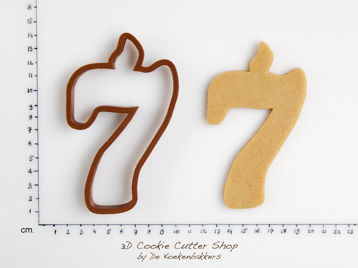 Birthday Candle Number Seven Cookie Cutter - Etsy